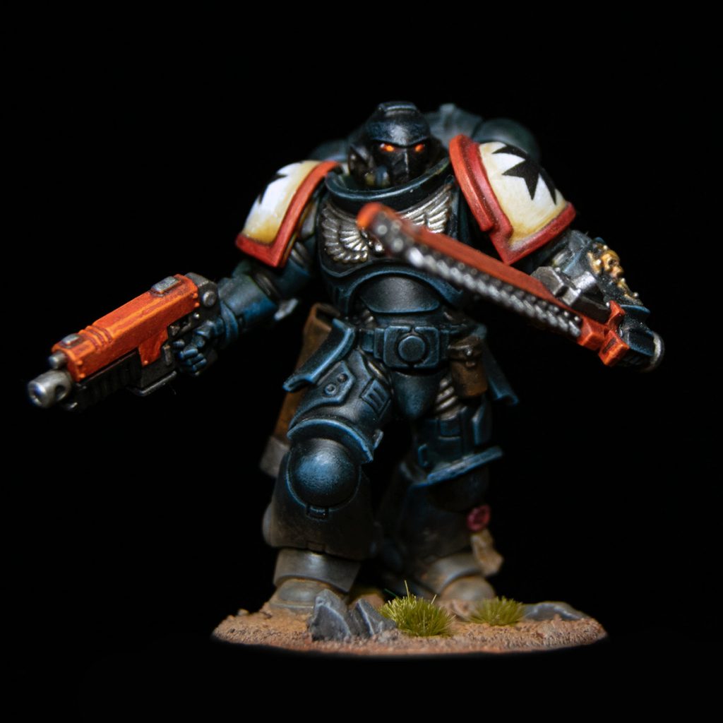 Painted Black Templars Assault Intercessor Miniature - Adeptus Astartes ...